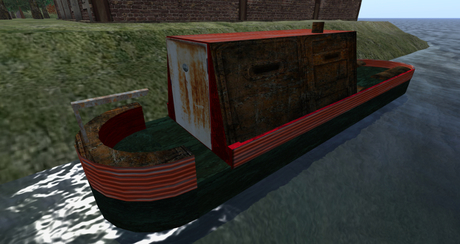 Second Life Marketplace - Narrowboat Rustbucket by Zoe's Narrowboat Works