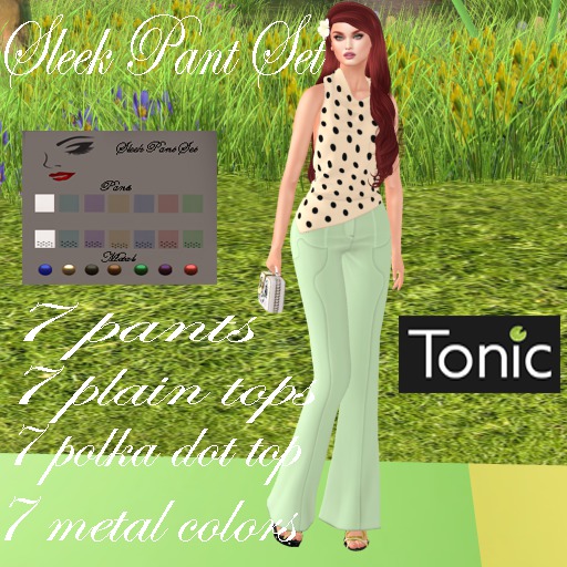 Second Life Marketplace - YGTL - TONIC - SLEEK PANT OUTFIT