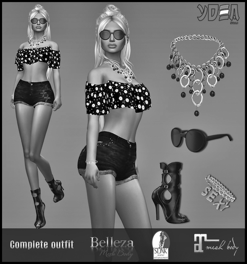 Second Life Marketplace Ydea Brooke Outfit Demo