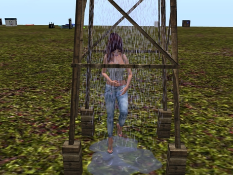 Second Life Marketplace - Mesh Water Tower Shower for 1 with shower sounds