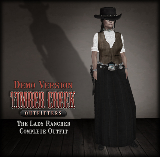 Second Life Marketplace - [Timber Creek] The Lady Rancher Ensemble-DEMO ...