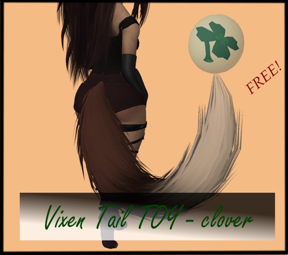 Second Life Marketplace - .:RP:. Vixen Tail Toy - clover ~FREE~