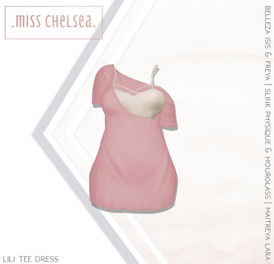 Second Life Marketplace - .miss chelsea. Lili Tee Dress Pink SPECIAL OFFER