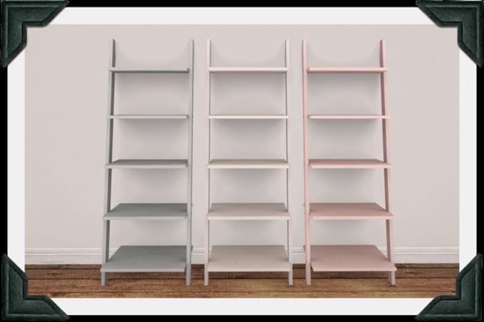 Second Life Marketplace - floorplan. stair shelf / blue [boxed]