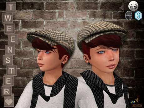 Second Life Marketplace - (WEAR ME) Oliver Twist Tweed Ivy Cap