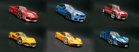 Second Life Marketplace - 29 Realistic Racing Cars Pack Mesh Full Perm