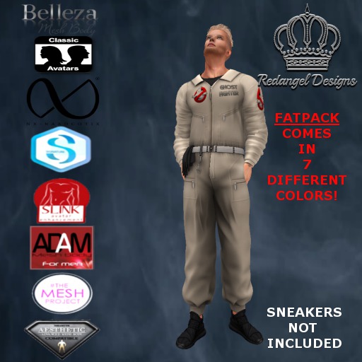 Second Life Marketplace - RD - Ghost Fighter outfits (FAT PACK)