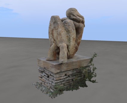 Second Life Marketplace - woman statue half lay mesh 8 prim