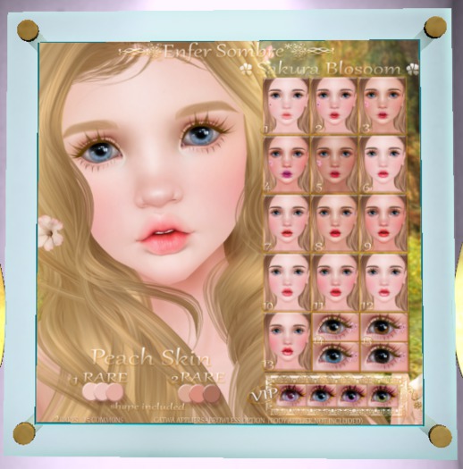 Second Life Marketplace - (Enfer Sombre*) Catwa Skin Applier - Peach ...