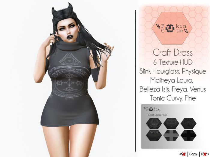 Second Life Marketplace - FC Craft Dress *ADD ME DO NOT REZ*