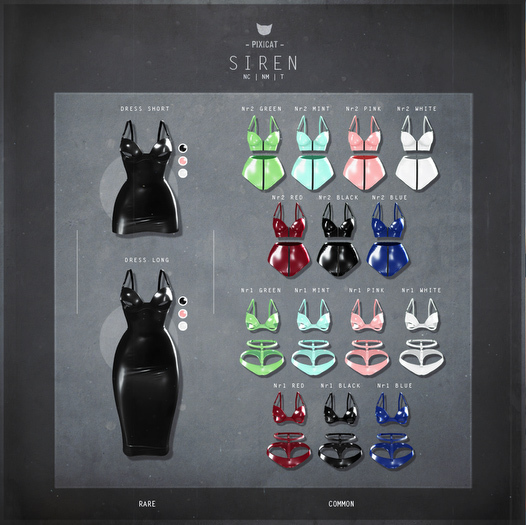 Second Life Marketplace - -Pixicat- Siren.Set nr2