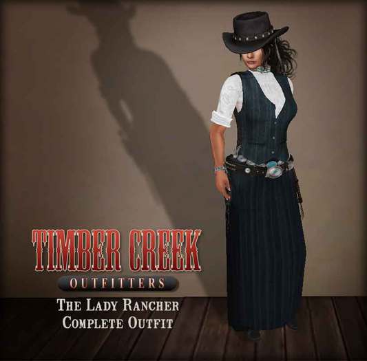 Second Life Marketplace - [Timber Creek] The Lady Rancher-Turquoise ...