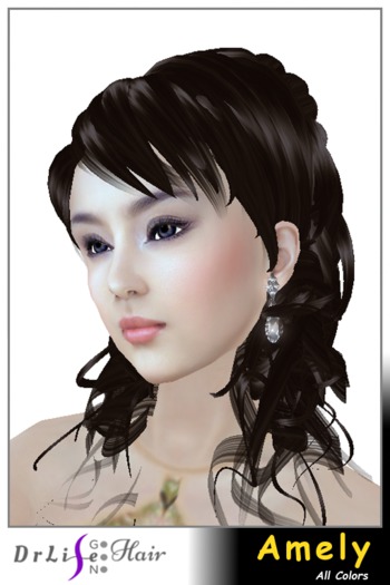 Second Life Marketplace - DrLifeGen3Hair Amely (All Colors)