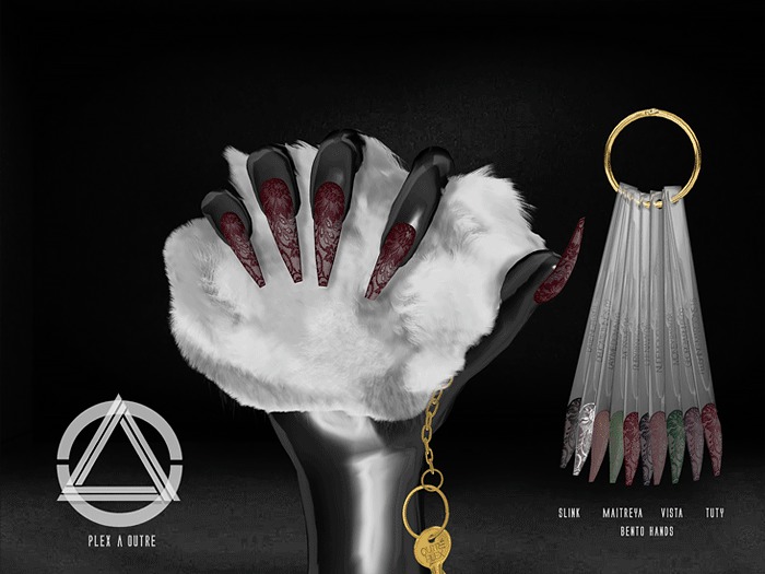 Second Life Marketplace - PLEX. /\ O U T R E ; Kendra Lace Bento Nails