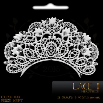 Second Life Marketplace - ERSCH - Lace II Headpiece with HUD