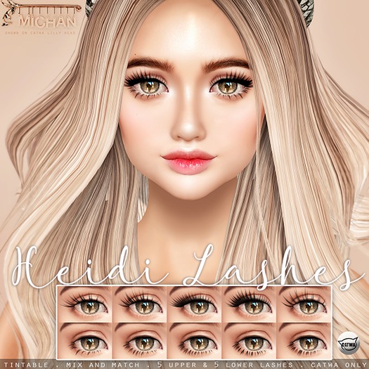 Second Life Marketplace - MICHAN - Heidi Lashes [Catwa]