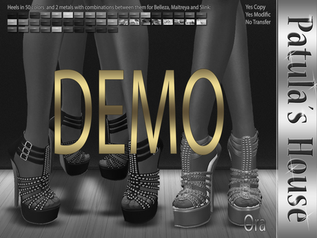 Second Life Marketplace - * (PH) Ora Heels (50 colors) DEMO