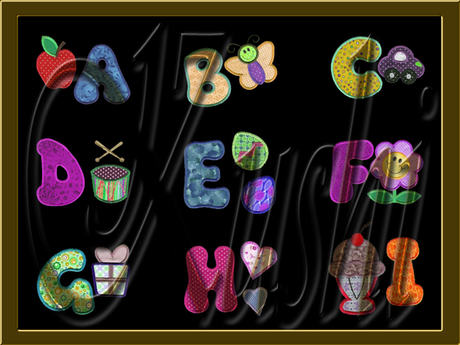 Second Life Marketplace - Motifs Alphabet Alpha Textures