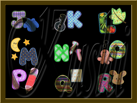 Second Life Marketplace - Motifs Alphabet Alpha Textures