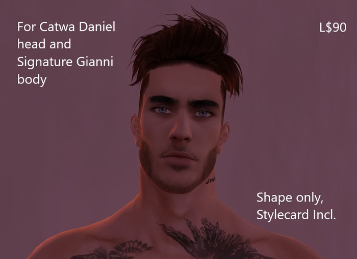 Second Life Marketplace - **DEMO** Stephen Male Shape For Catwa Daniel Head