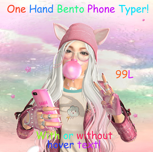 Second Life Marketplace - Mk OnE hAnD kAwAii PhOnE tYpEr!!!
