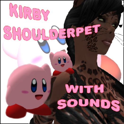 Second Life Marketplace - TV Toonies - Kirby Shoulder Pet