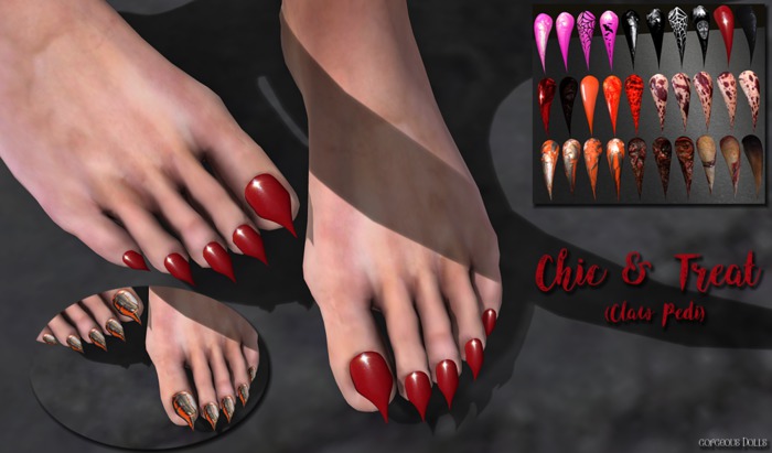 Second Life Marketplace - ~GD~Chic & Treat(Claws/Pedi) - Belleza Jake ...