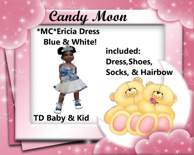 Second Life Marketplace - *MC*Ericia Dress Blue & White B&K,99