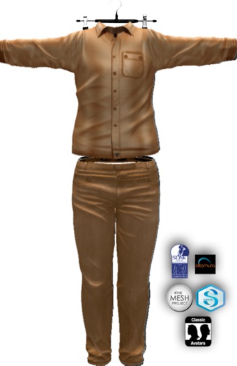 Second Life Marketplace - Res_Ennio Outfit Camel