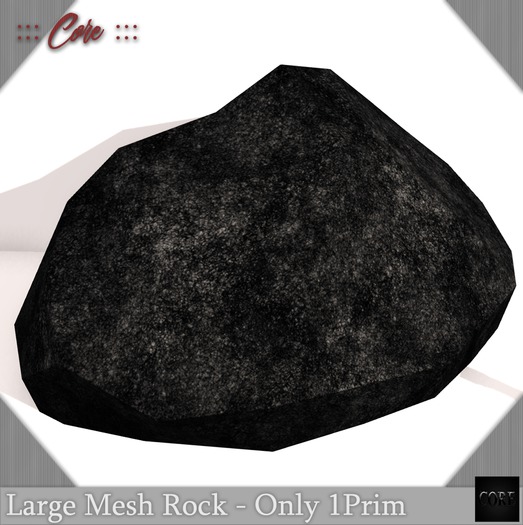 Second Life Marketplace - ::: Core ::: Large Mesh Rock - Coal