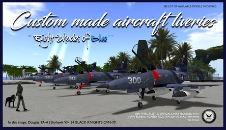 Second Life Marketplace - Custom Made Aircraft Liveries * Eight Shades ...