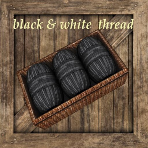 Second Life Marketplace - black & white thread storage vendor crate ...