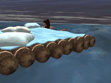 Second Life Marketplace - Animated water raft for 2-crate