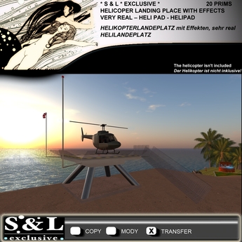 Second Life Marketplace - * S & L * EXCLUSIVE * HELICOPER LANDING PLACE ...
