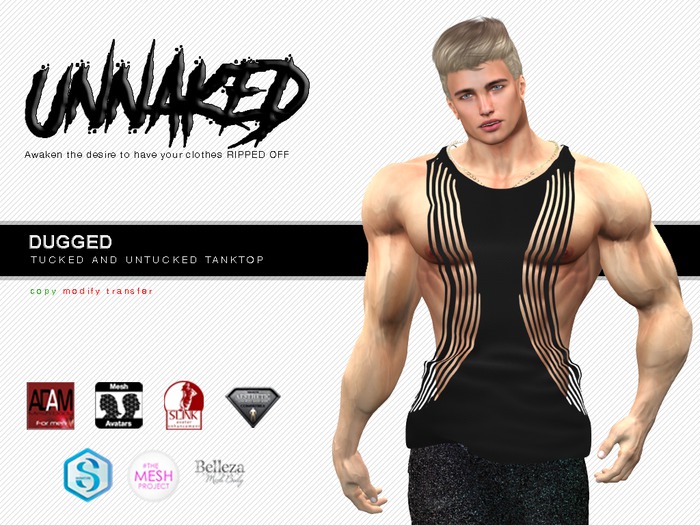 Second Life Marketplace - UNNAKED / TANKTOP / ALL SIZES / DUGGED