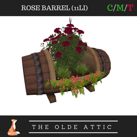 Second Life Marketplace - The Olde Attic - Rose Barrel