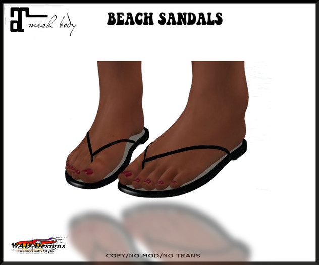 Second Life Marketplace - BEACH SANDALS MAITREYA