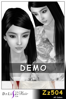Second Life Marketplace - DrLifeGen3Hair ZZ504 (All Colors) DEMO