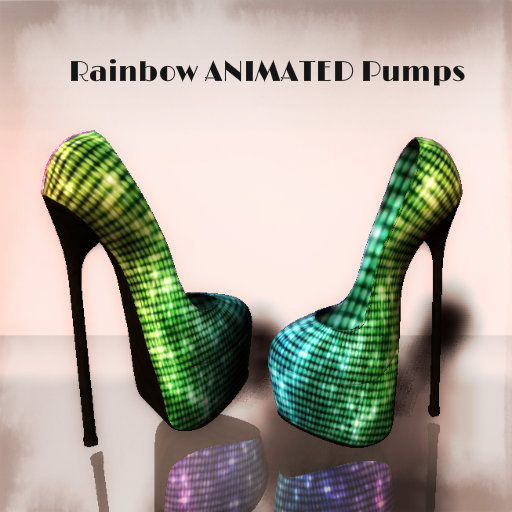 Second Life Marketplace - Rainbow ANIMATED Pumps by Tina