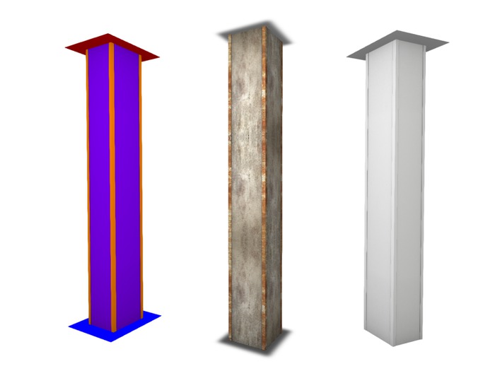 Second Life Marketplace - [SL]Mesh Concrete Pillar #1 COPY/MOD - 1 Land ...