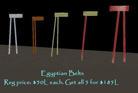 Second Life Marketplace - Egyptian Belt - Red