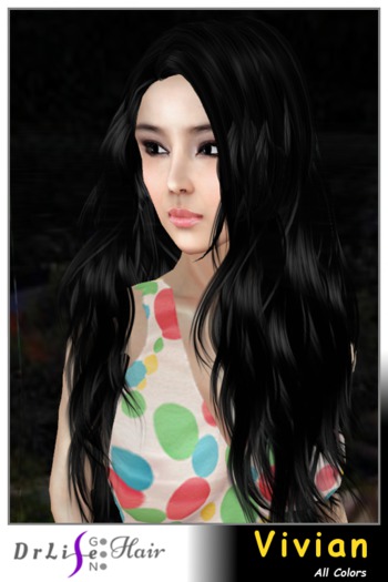 Second Life Marketplace - DrLifeGen3Hair Vivian (All Colors)