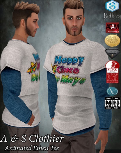 Second Life Marketplace - A & S Clothier Animated Happy CInco De Mayo ...