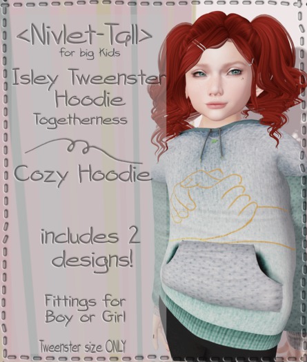 Second Life Marketplace - Isley Tweenster Hoodie - Togetherness (free ...