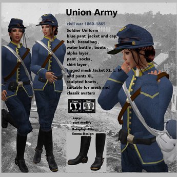 Second Life Marketplace - RP-Chic Civil war Union Army women