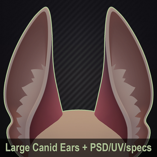 Second Life Marketplace - {S} Large Canid Ears