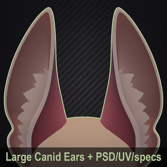 Second Life Marketplace - {S} Large Canid Ears