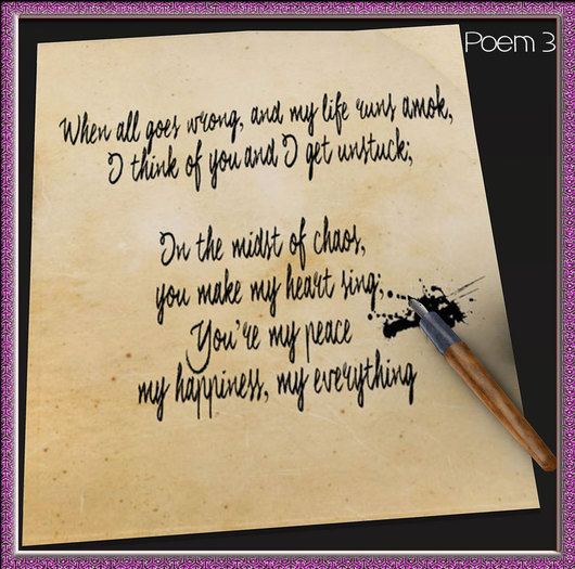 Second Life Marketplace - Love poem 3