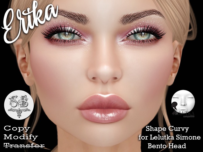 Second Life Marketplace - .:SB:. ERIKA (LeLutka Bento Head-SIMONE ...