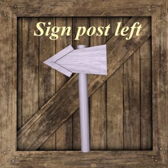 Second Life Marketplace - sign post left [g&s] storage vendor crate ...